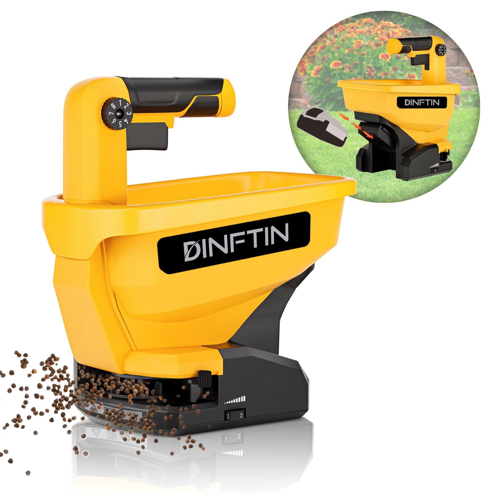Dinftin Battery OperatedUMRT Spreader Compatible for Dewalt 20V/60V Li ...