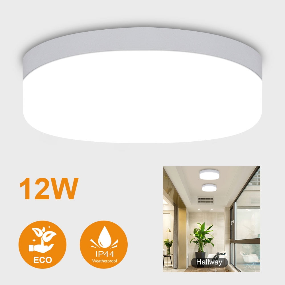 DingLiLighting 12W LED Flush Mount Round Lighting Fixture for Indoor ...