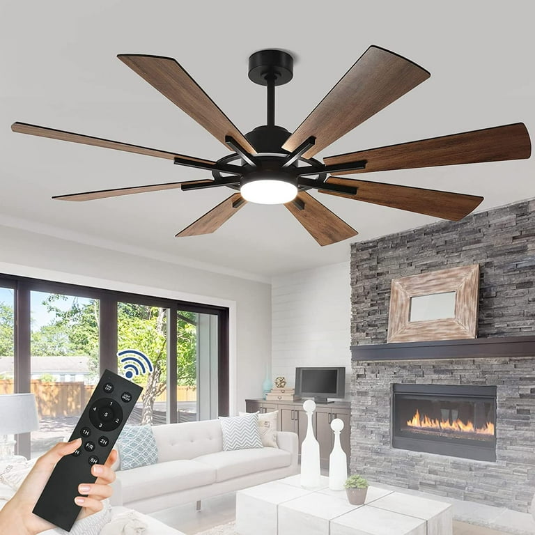 Rustic Ceiling Fans Remote Control Modern Enclosed Ceiling Fan Indoor