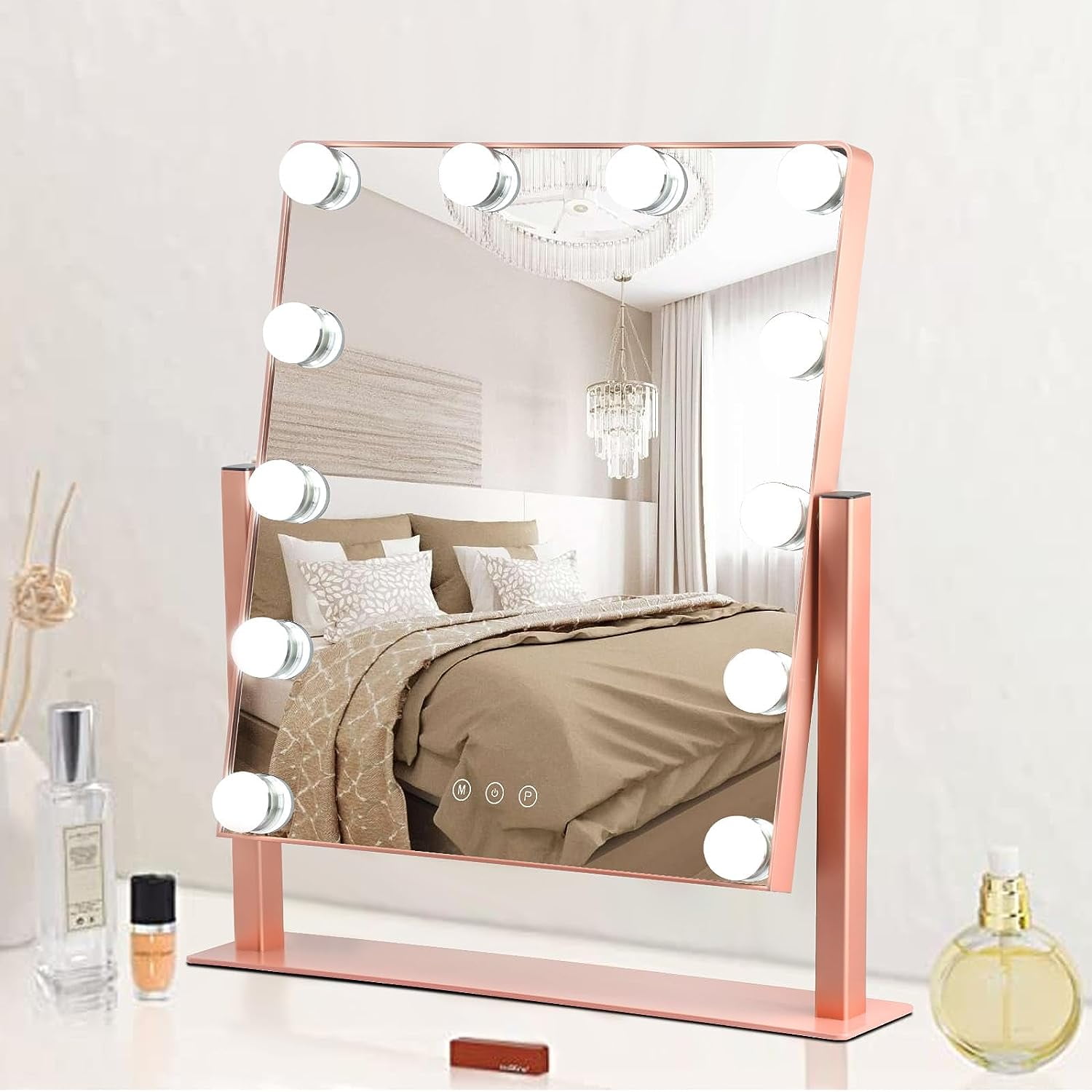 DingLiLighting Hollywood Vanity Mirror Make-Up Mirror with 12 LED ...