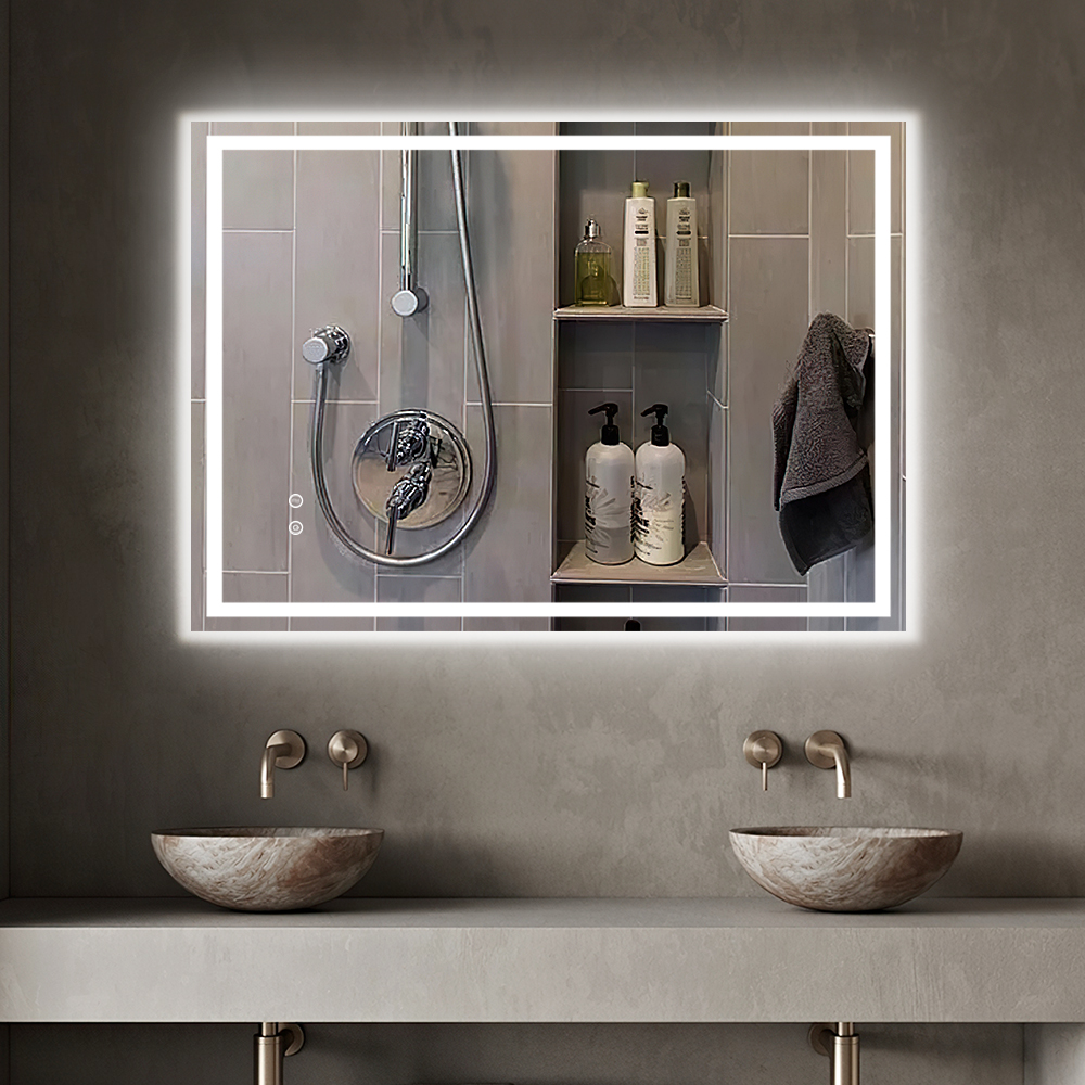 DingLiLighting Wall Mounted Mirror Lighted LED Vanity Mirror Bathroom ...