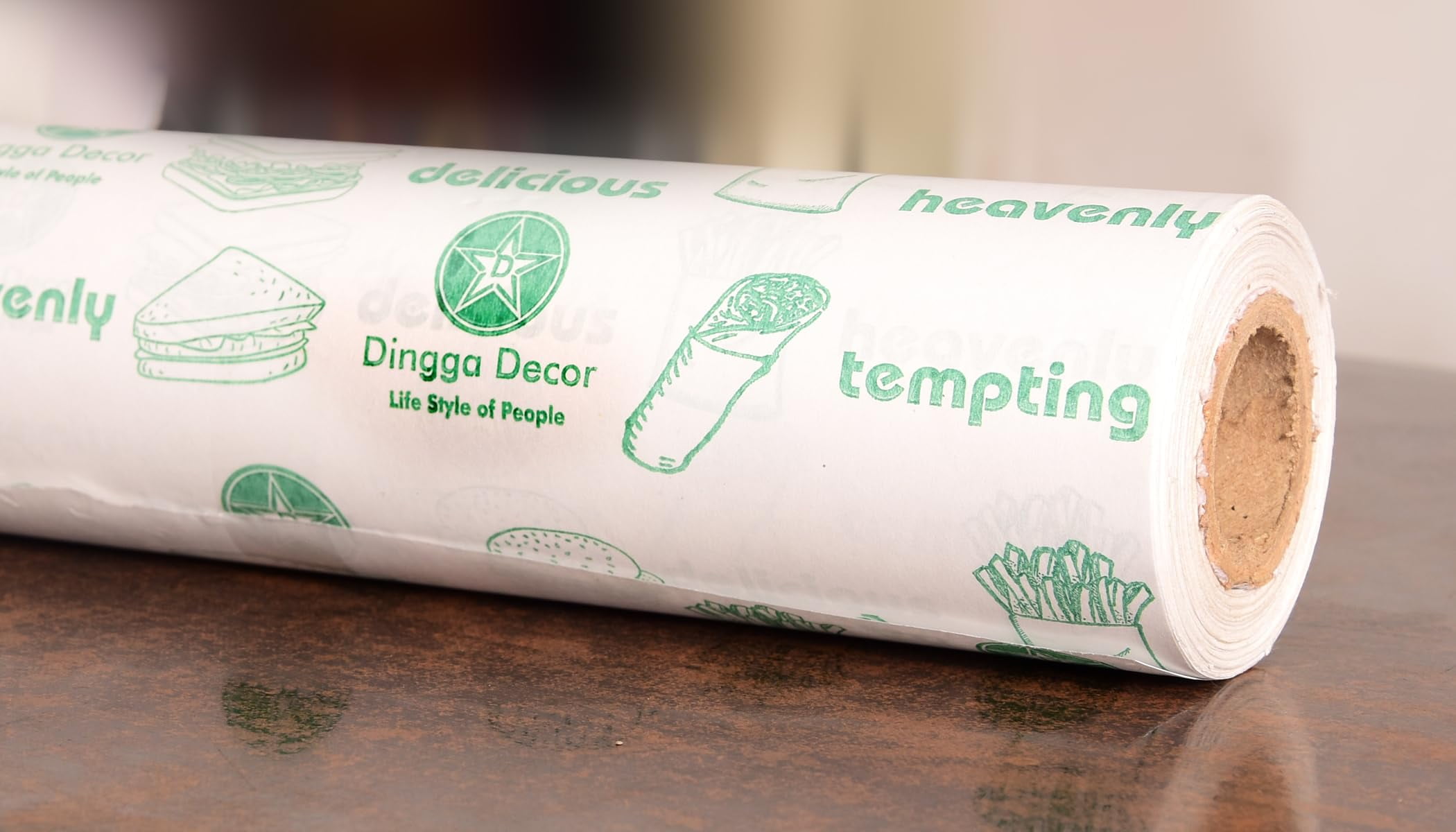 Dingga Decor 90 Meters Food Wrapping Paper Roll - Premium Non-Stick ...