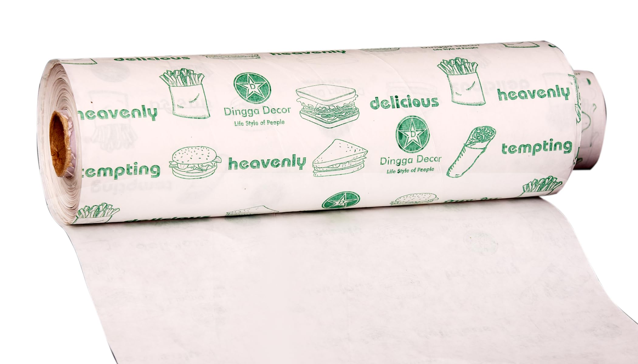 Dingga Decor Butcher Paper KEF16 Roll for Wrapping Food Roti Paratha N ...