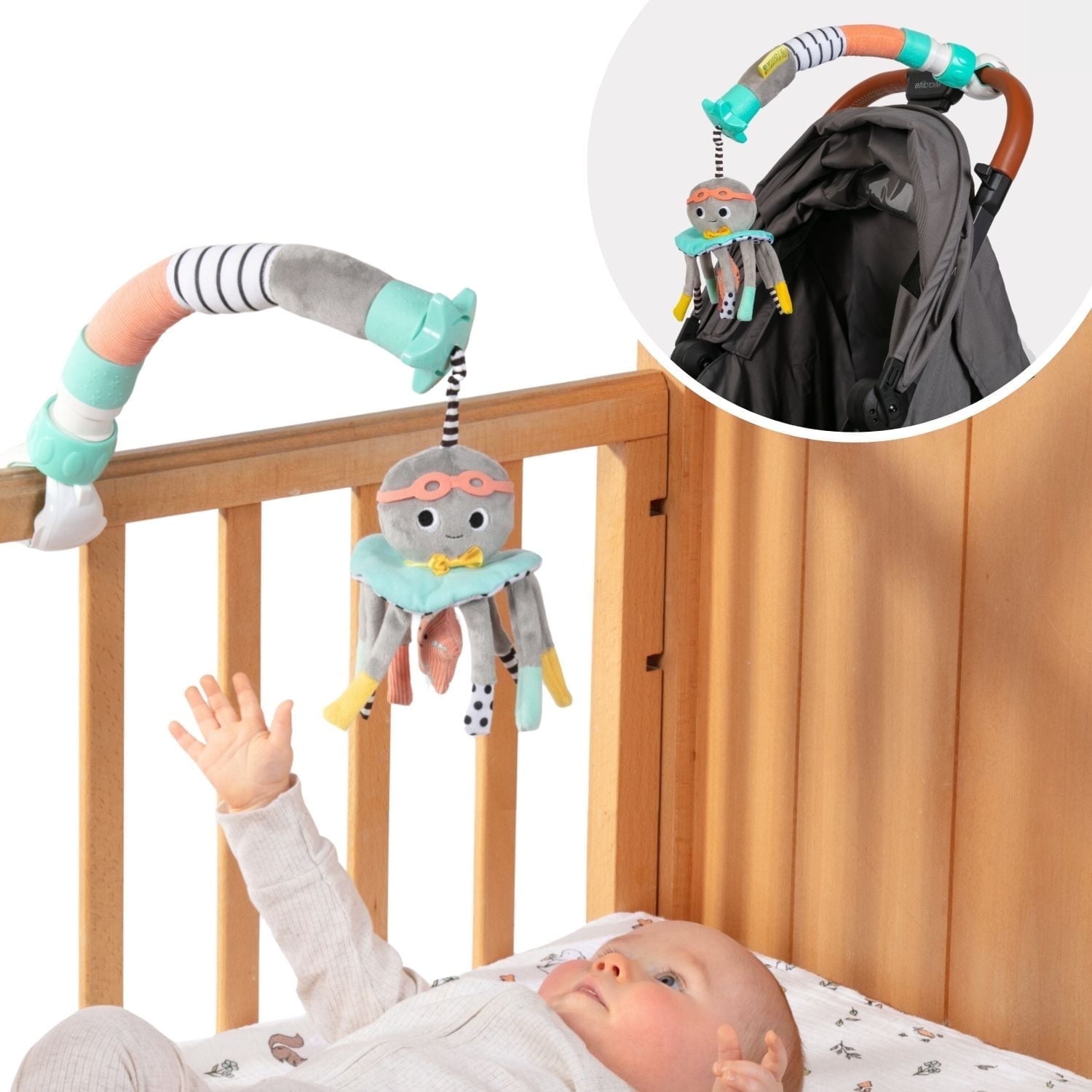 Dingle Dangle Baby - Travel Mobile - Lightweight, Portable Baby Mobile ...