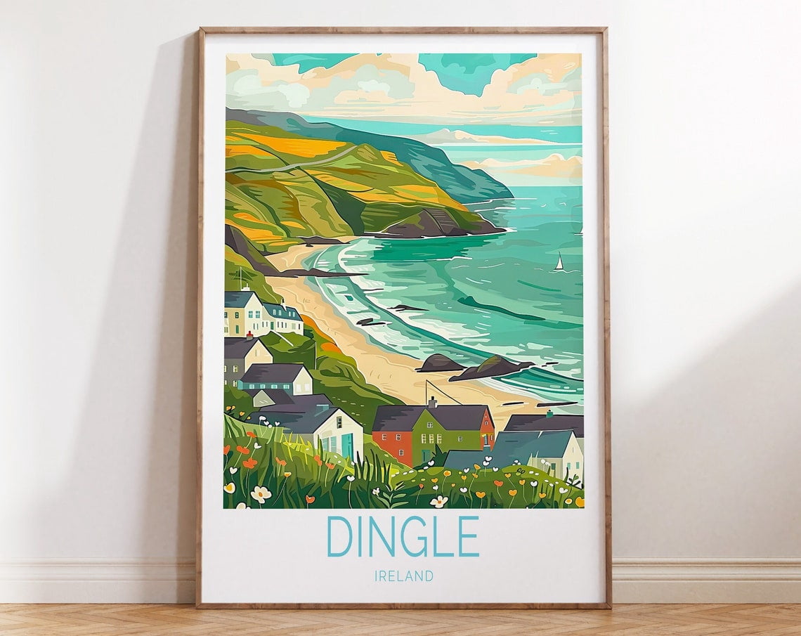 Dingle Ireland Poster, Ireland Print, Dingle Wall Art, Dingle Ireland ...