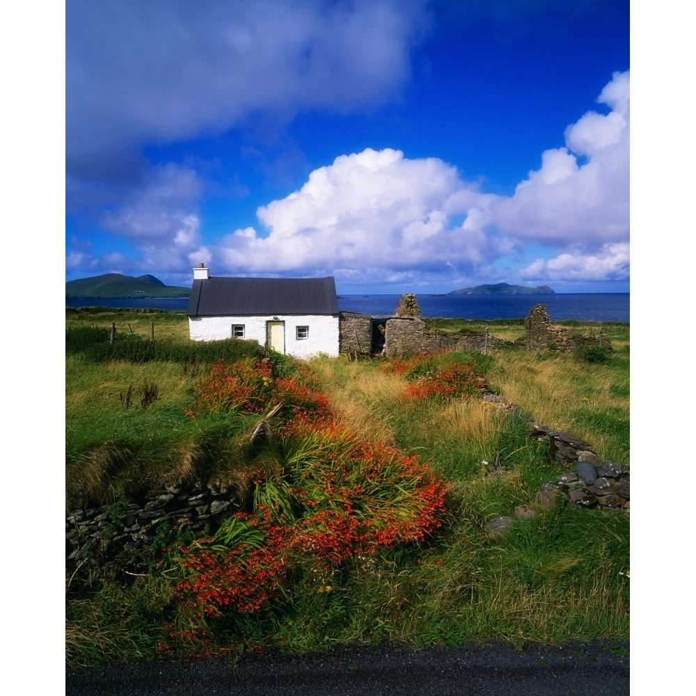 Dingle Peninsula Co Kerry Ireland; Cottage Near Dunquinn by The Irish ...