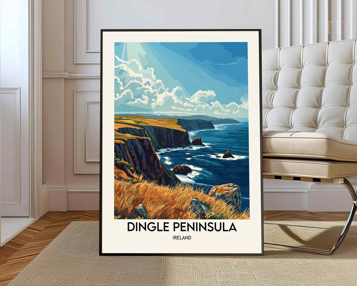 Dingle Peninsula Print, Dingle Peninsula Poster, Dingle Peninsuladingle ...