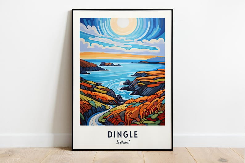 Dingle Travel Print Wall Art, Dingle - Ireland City Print, Travel Gift ...