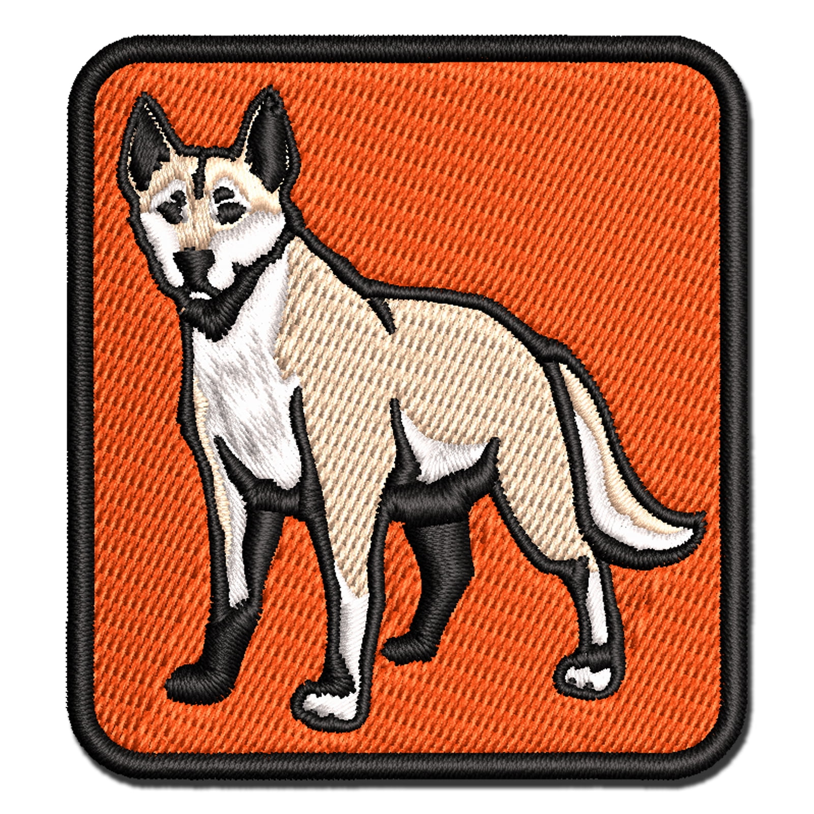 Dingo Australian Wild Dog Applique Multi-Color Embroidered Iron-On ...