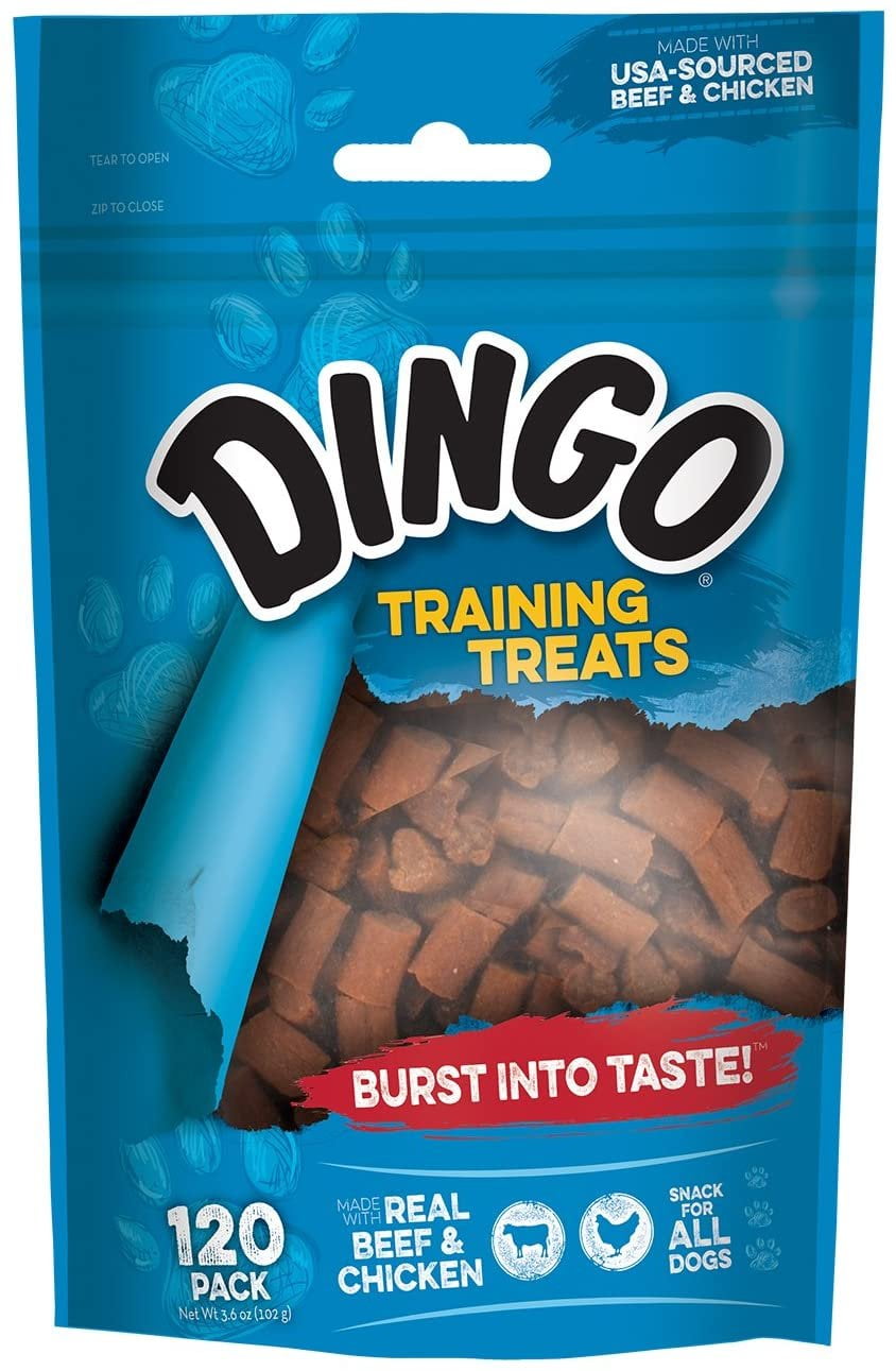 Dingo Beef & Chicken Treats For Dogs 120 ct - Walmart.com