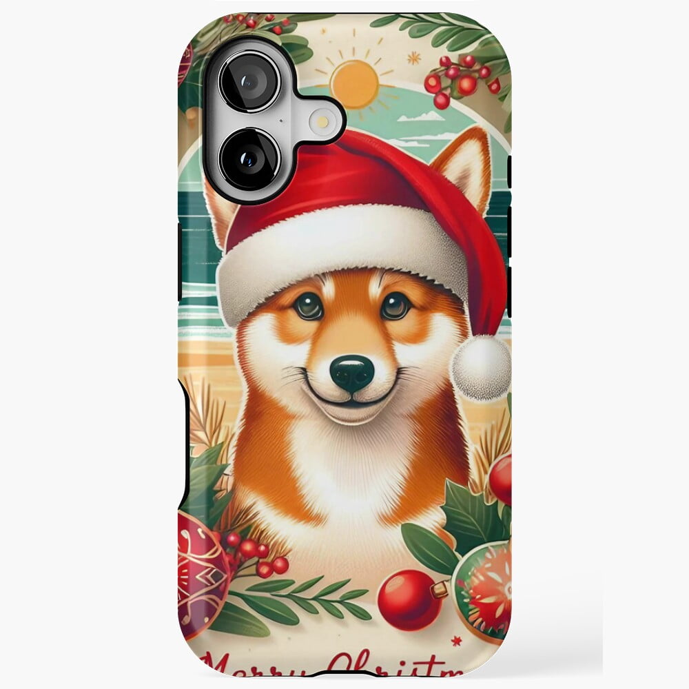 Dingo Christmas Festive Australian Greeting for iPhone 17 11 12 13 14 ...