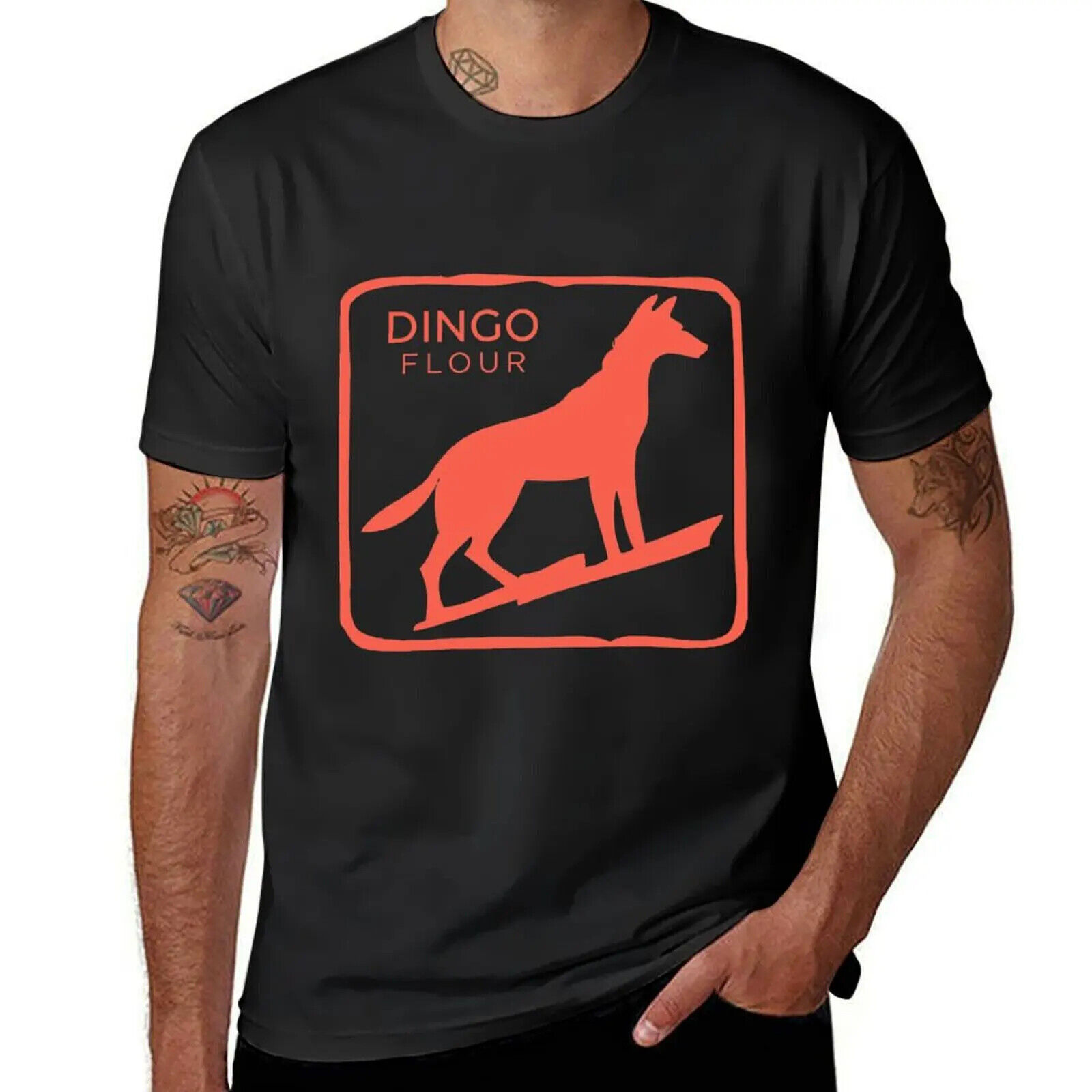 Dingo Flour T-Shirt summer top for a boy plus sizes Blouse mens clothing - Walmart.com