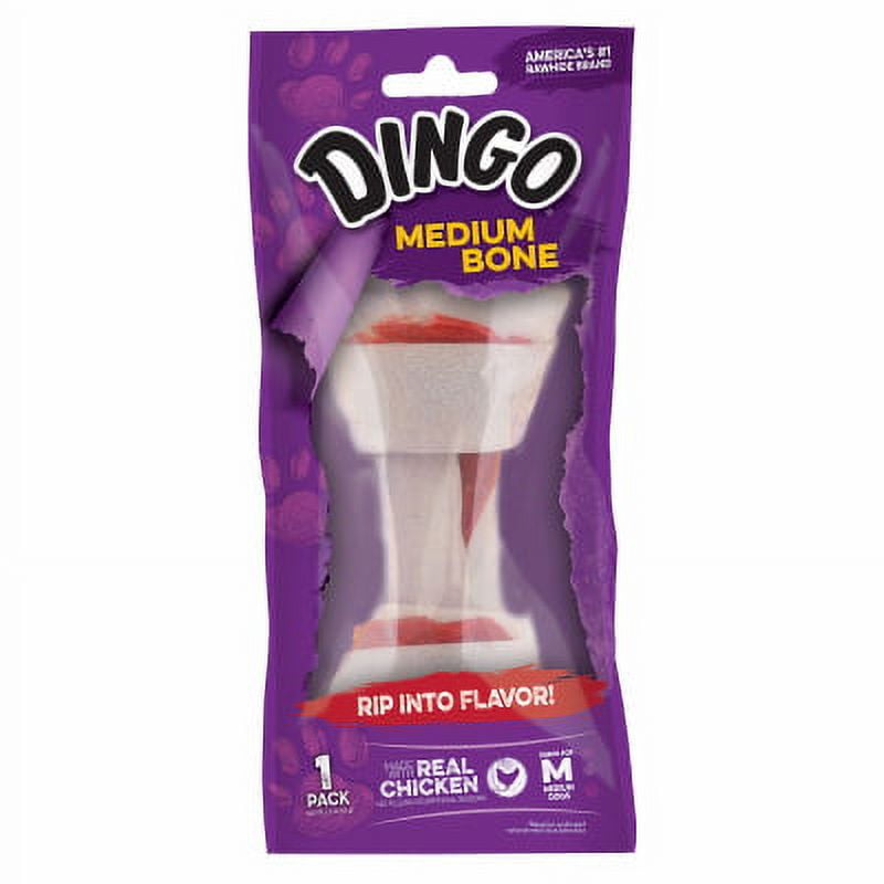 Dingo Medium White Rawhide Bone, Each - Walmart.com