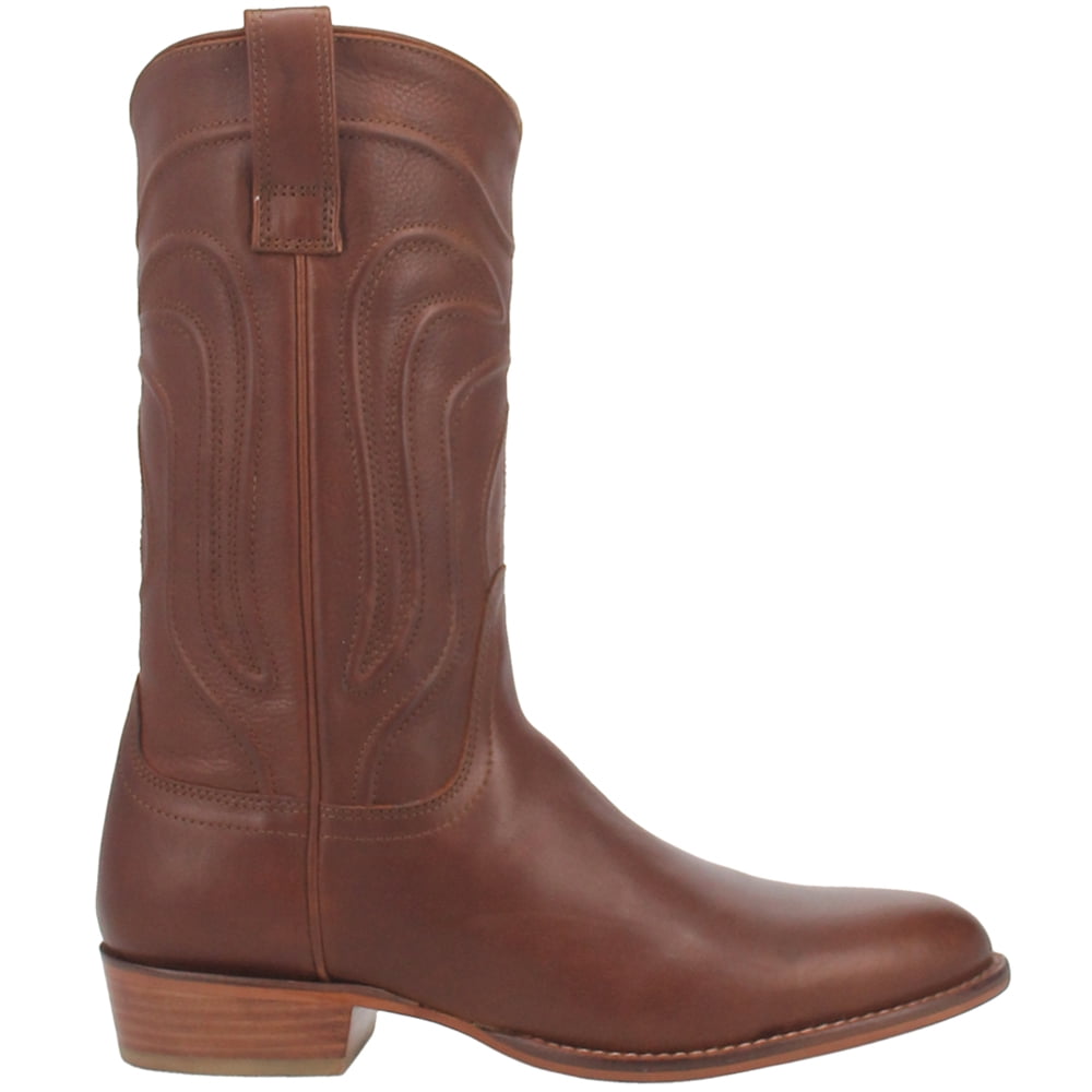 Dingo Mens Montana Cowboy Round Toe Mid Calf Boots - Walmart.com