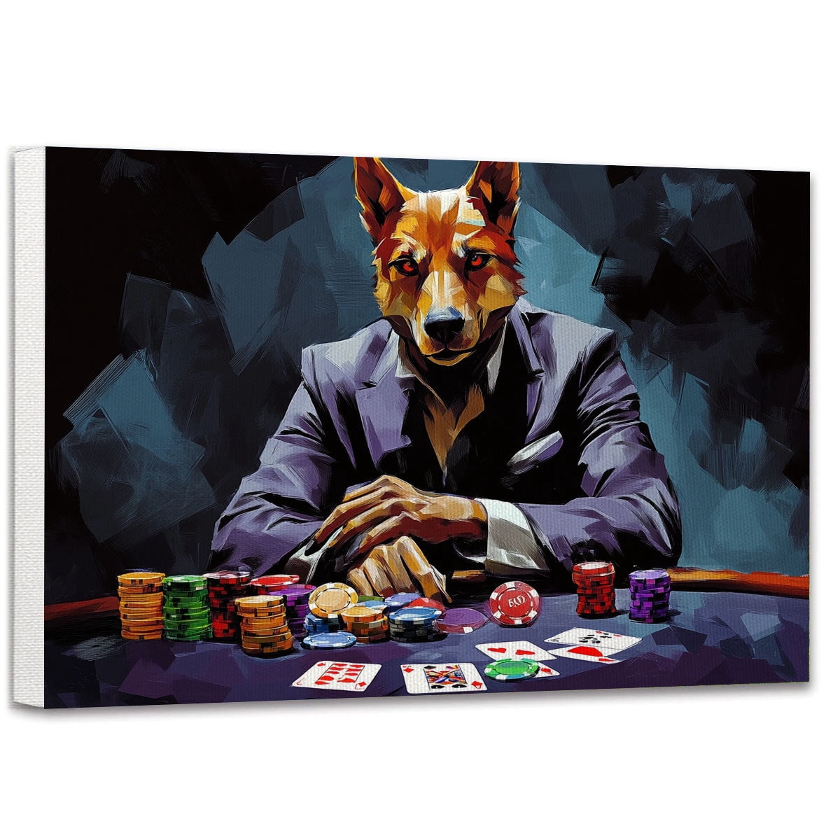 Dingo Playing Poker Poster Wall Art Poster Wall Decor Aesthetic Posters ...