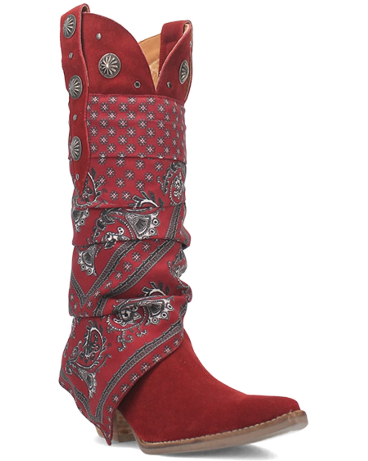Dingo Women's Rhapsody Western Boot Round Toe Red 6 M US - Walmart.com