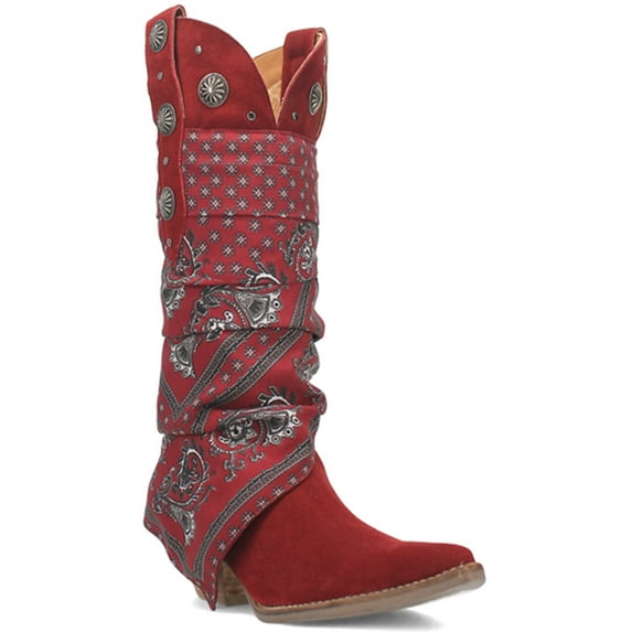 Dingo Women's Rhapsody Western Boot Round Toe Red 6 M US - Walmart.com