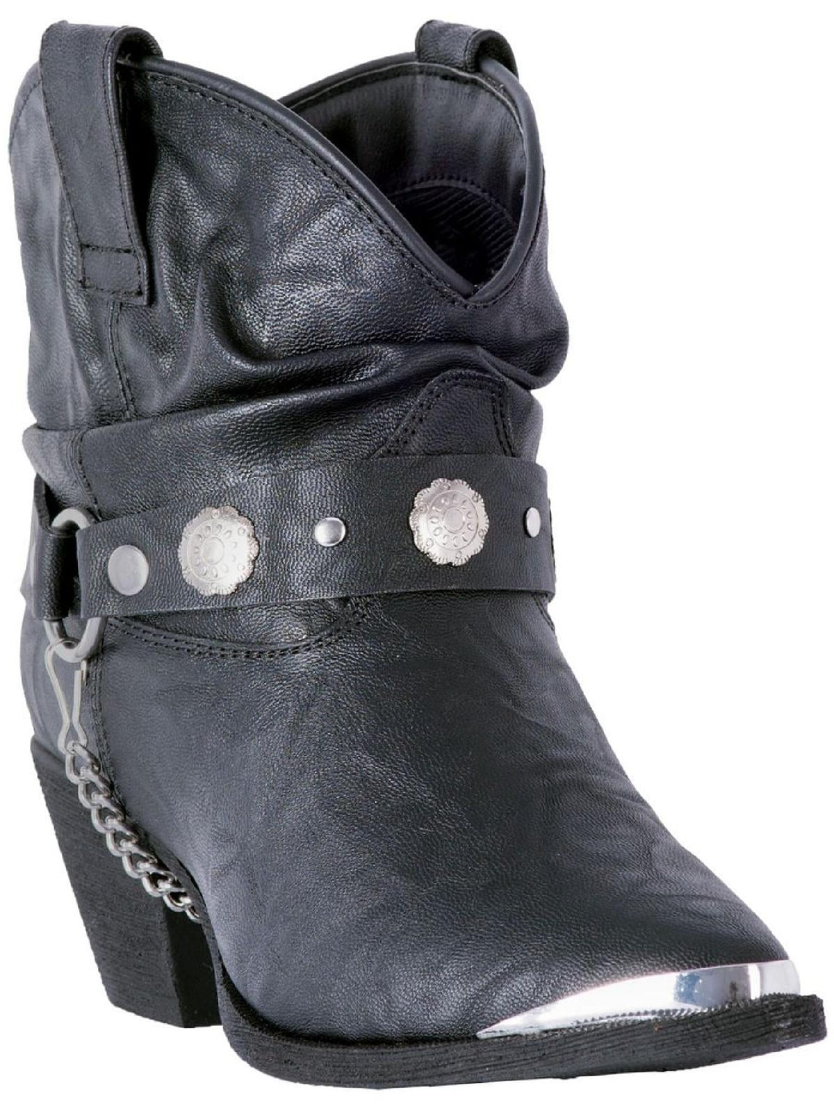 Dingo Womens Fiona Faux Leather Slouchy Cowboy, Western Boots - Walmart.com