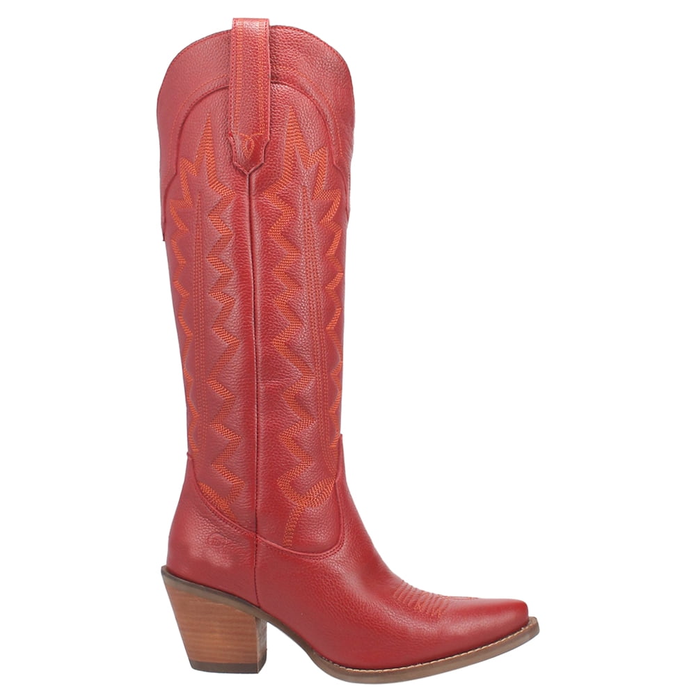 Dingo Womens High Cotton Snip Toe Cowboy Tall Boots - Walmart.com