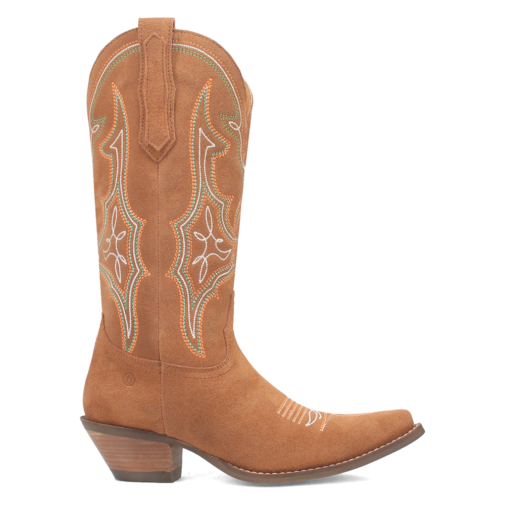 Dingo Womens Hot Sauce Embroidered Snip Toe Cowboy Mid Calf Boots ...