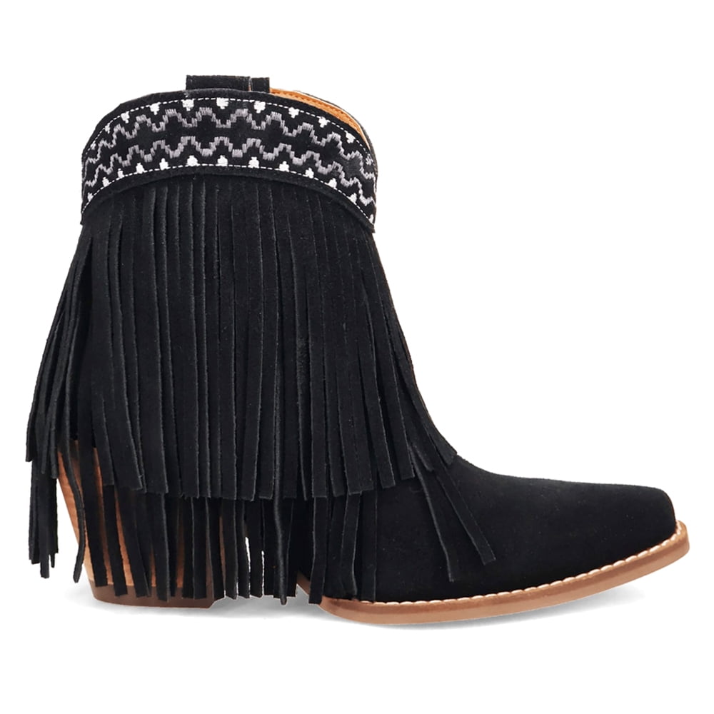 Dingo Womens Tapadero Southwest Fringe Snip Toe Cowboy Boots Shoes ...