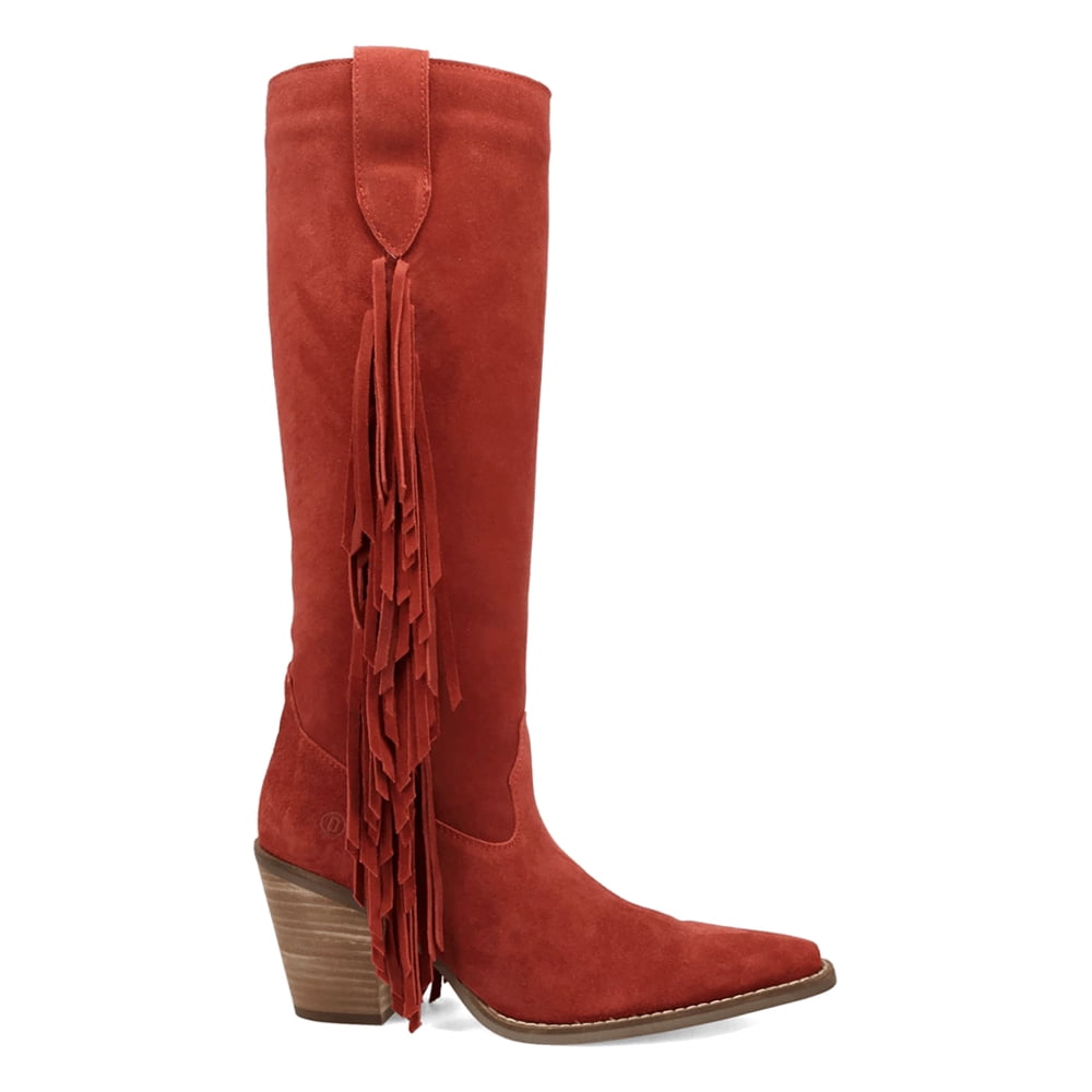 Dingo Womens Twister Fringe Snip Toe Cowboy Tall Boots - Walmart.com