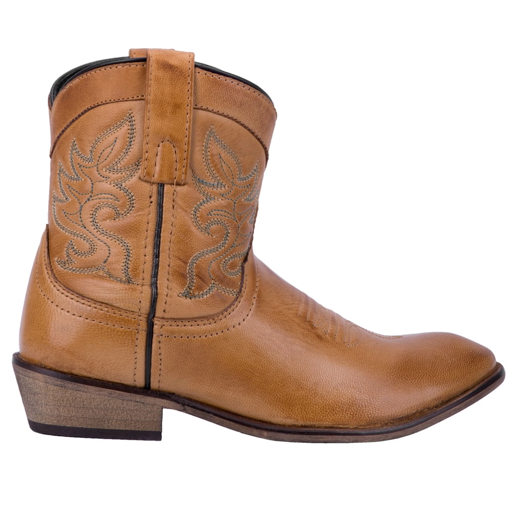 Dingo Women's Willie Western Ankle Boots, Round Toe, Low Heel 1-2 ...