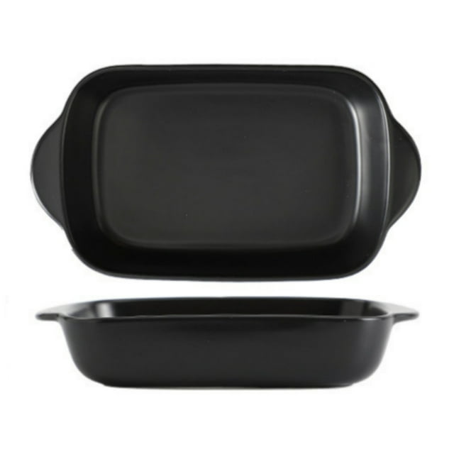 Dingrich 2 Pack 9 x 5 inch Ceramic Baking Dishes with Handle, Lasagna ...
