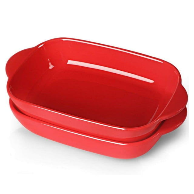 Dingrich 2 Pcs Ceramic Baking Dish for Oven Individual Roasting Lasagna ...