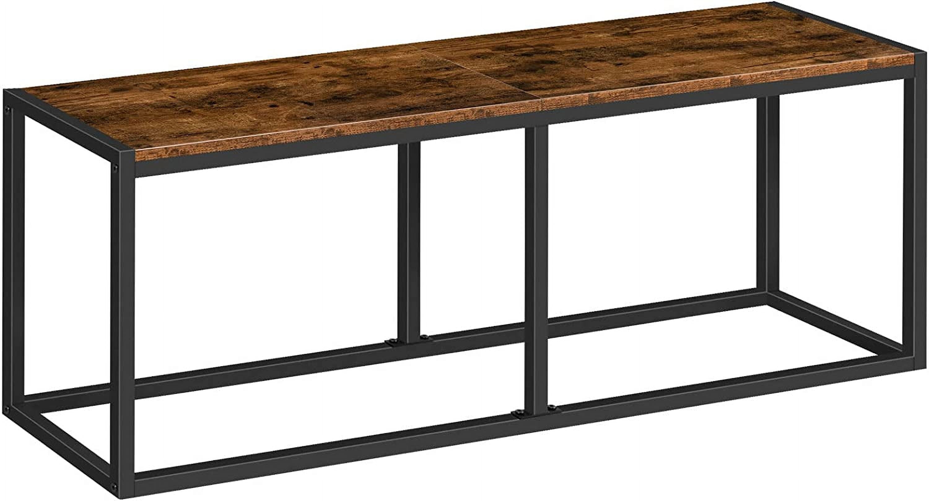 Dining Bench, 47.2 Inch Dining Table Bench, Industrial Style Kitchen ...