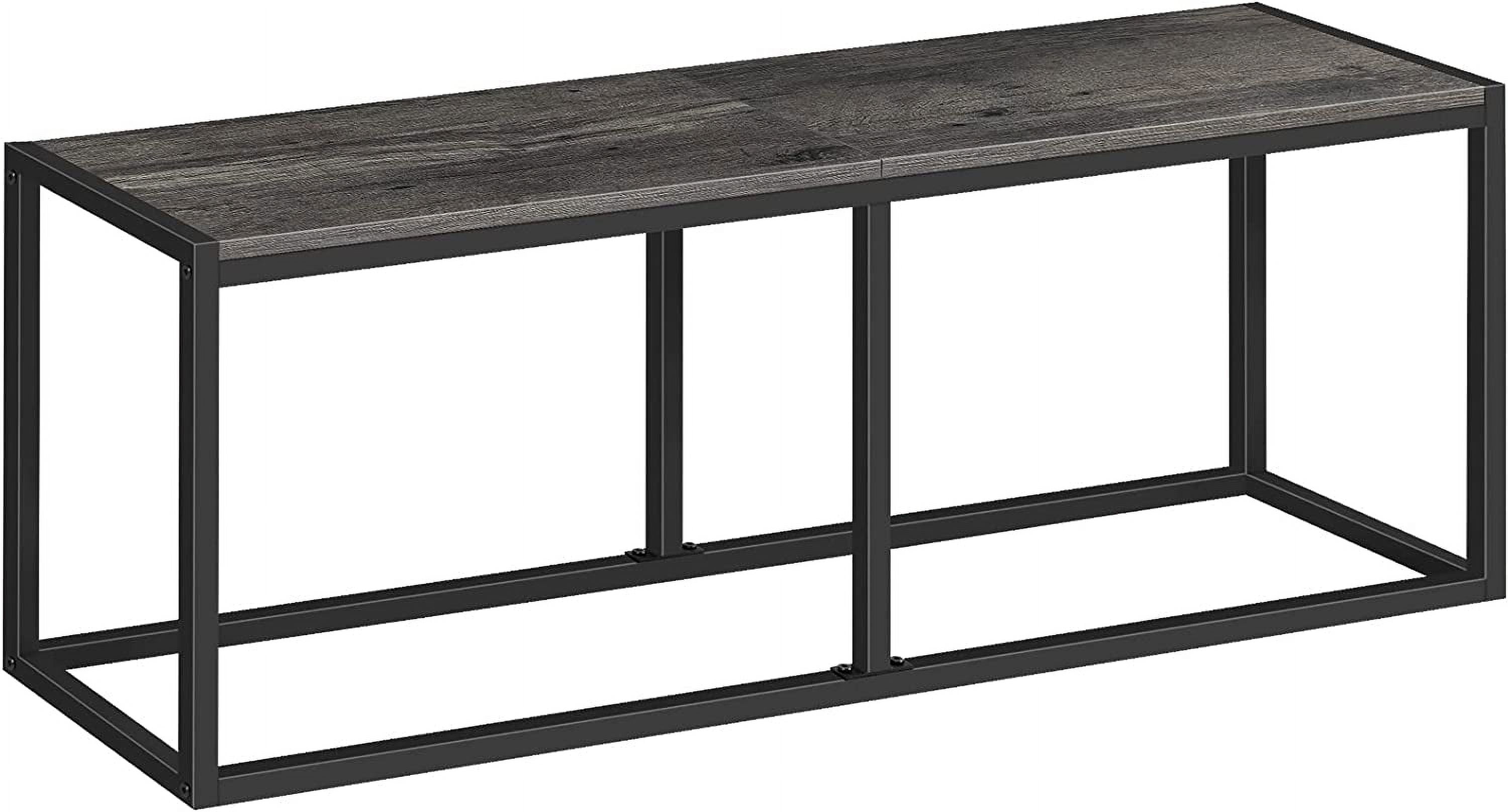 Dining Bench, 47.2 Inch Table Bench, Industrial Style Kitchen Bench ...