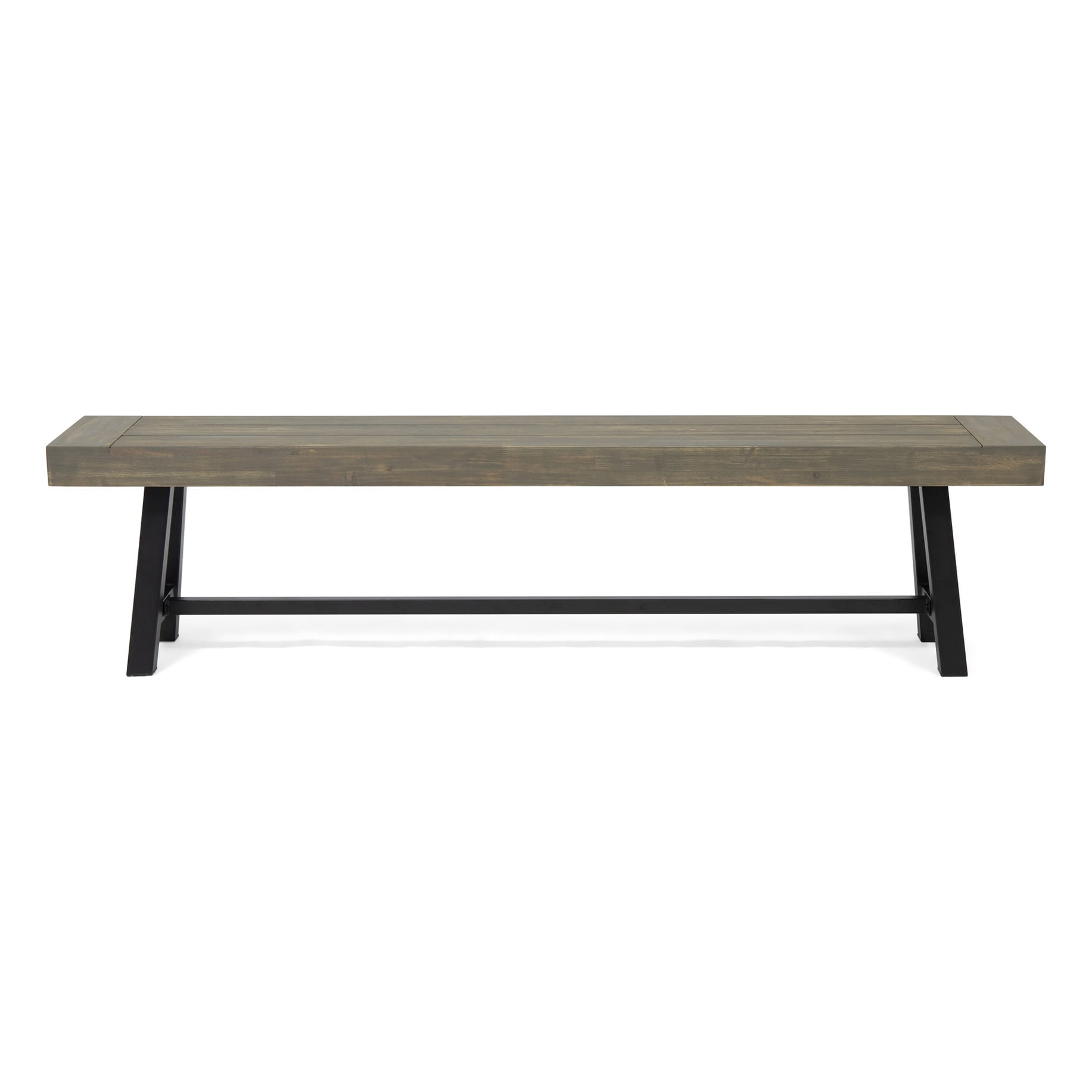 Dining Bench | Acacia Wood | Slatted Seating for Classic Look - Walmart.com