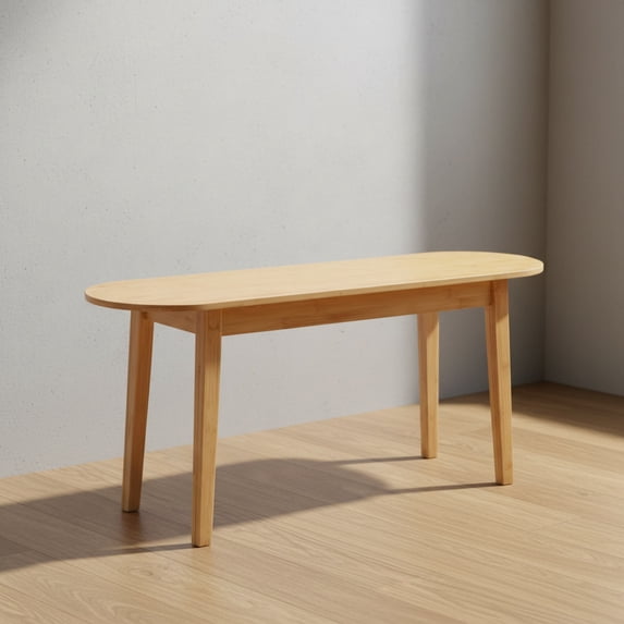 Dining Bench, Farmhouse Kitchen Table Bench, Bamboo Entryway Bench ...
