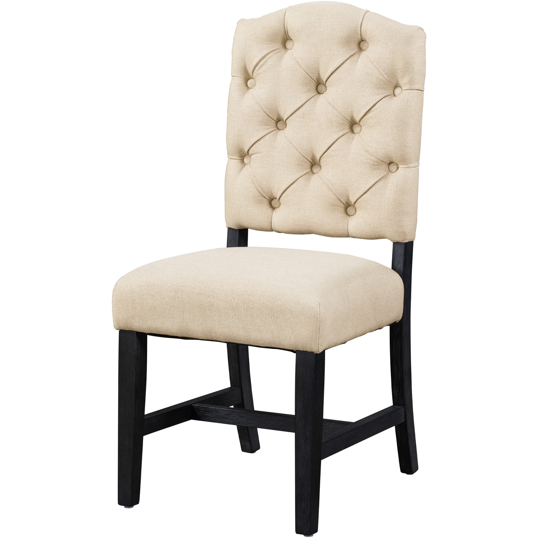 Dining Chair - 4 Upholstered Chairs With Elegant Design. Fabric Covered ...