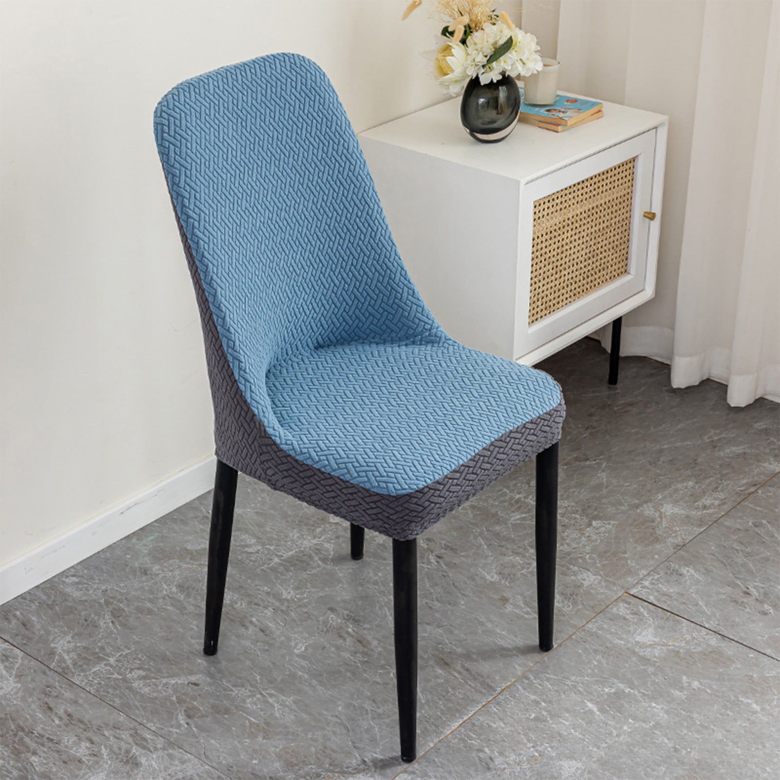 Dining Chair Cover Slipcover | Elastic Washable Seat Protector for Home ...