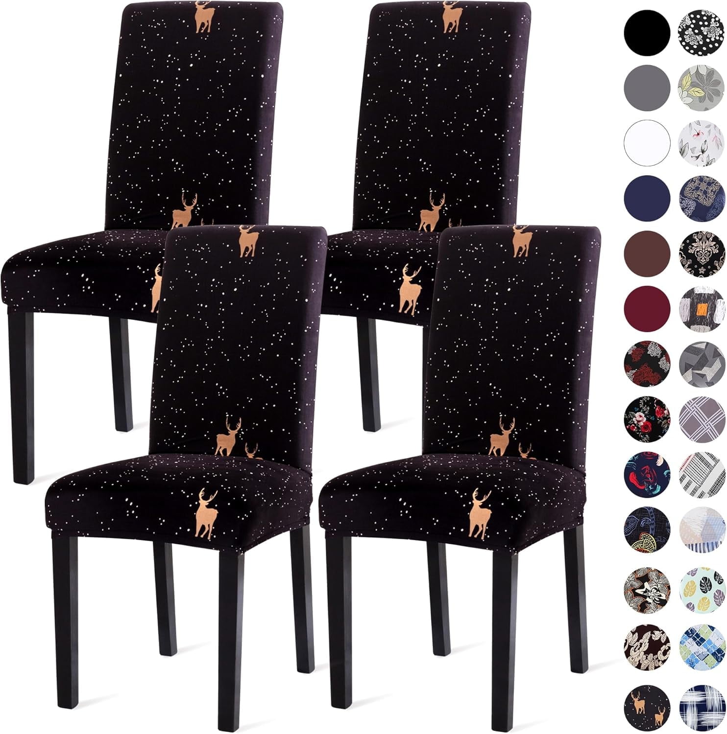 Dining Chair Covers,Kitchen Chair Cover,Parsons Chair Slipcover,Spandex ...