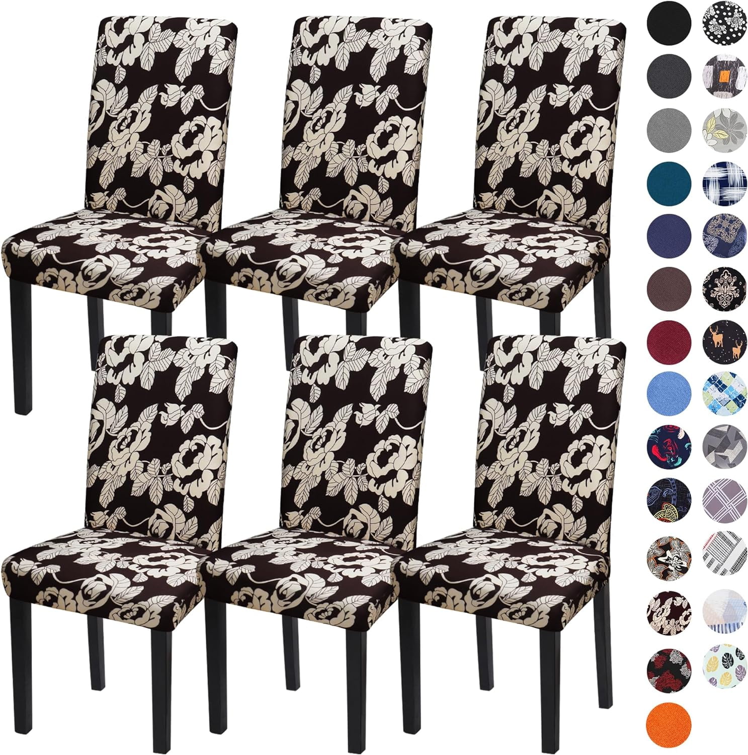 Dining Chair Covers,Kitchen Chair Cover,Parsons Chair Slipcover,Spandex ...