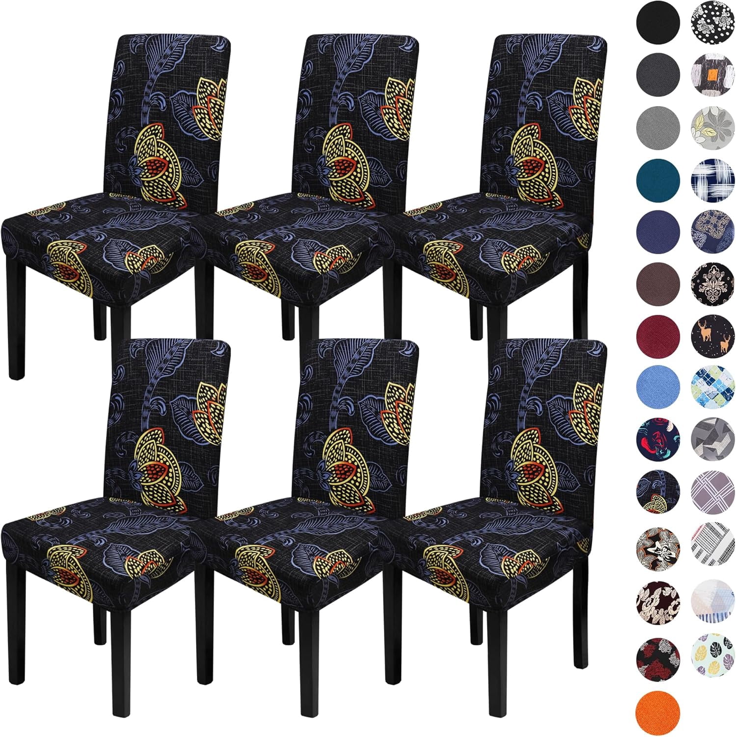 Dining Chair Covers,Kitchen Chair Cover,Parsons Chair Slipcover,Spandex ...