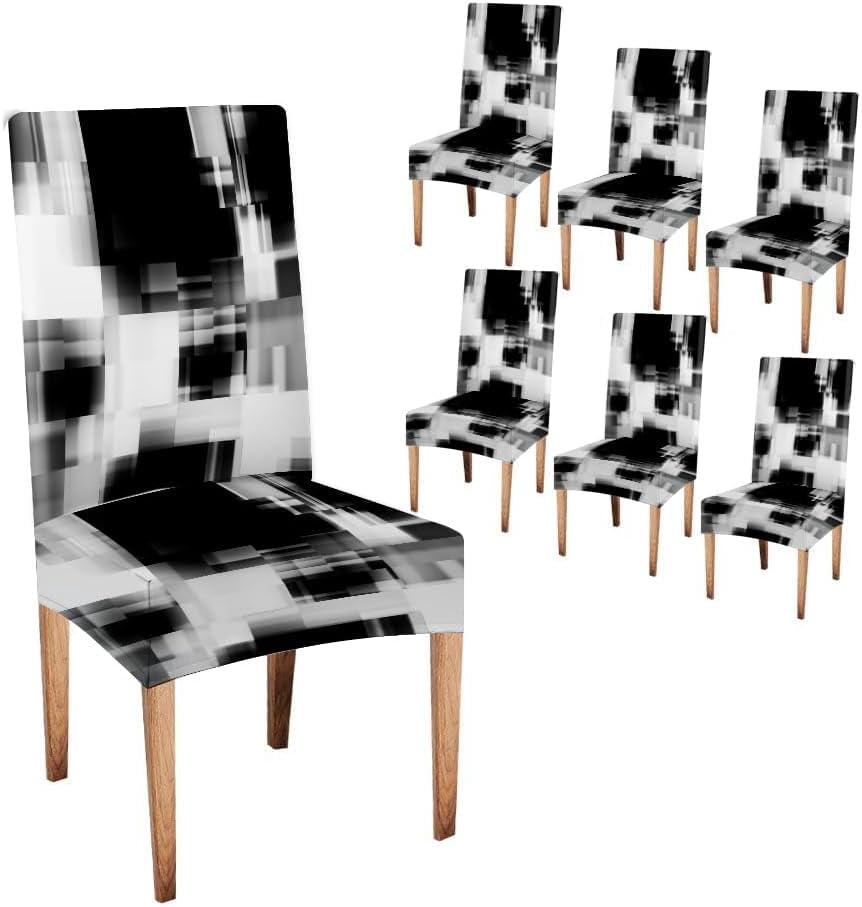 Dining Chair Covers Set of 6,Stretch Parsons Chair Slipcovers Universal ...