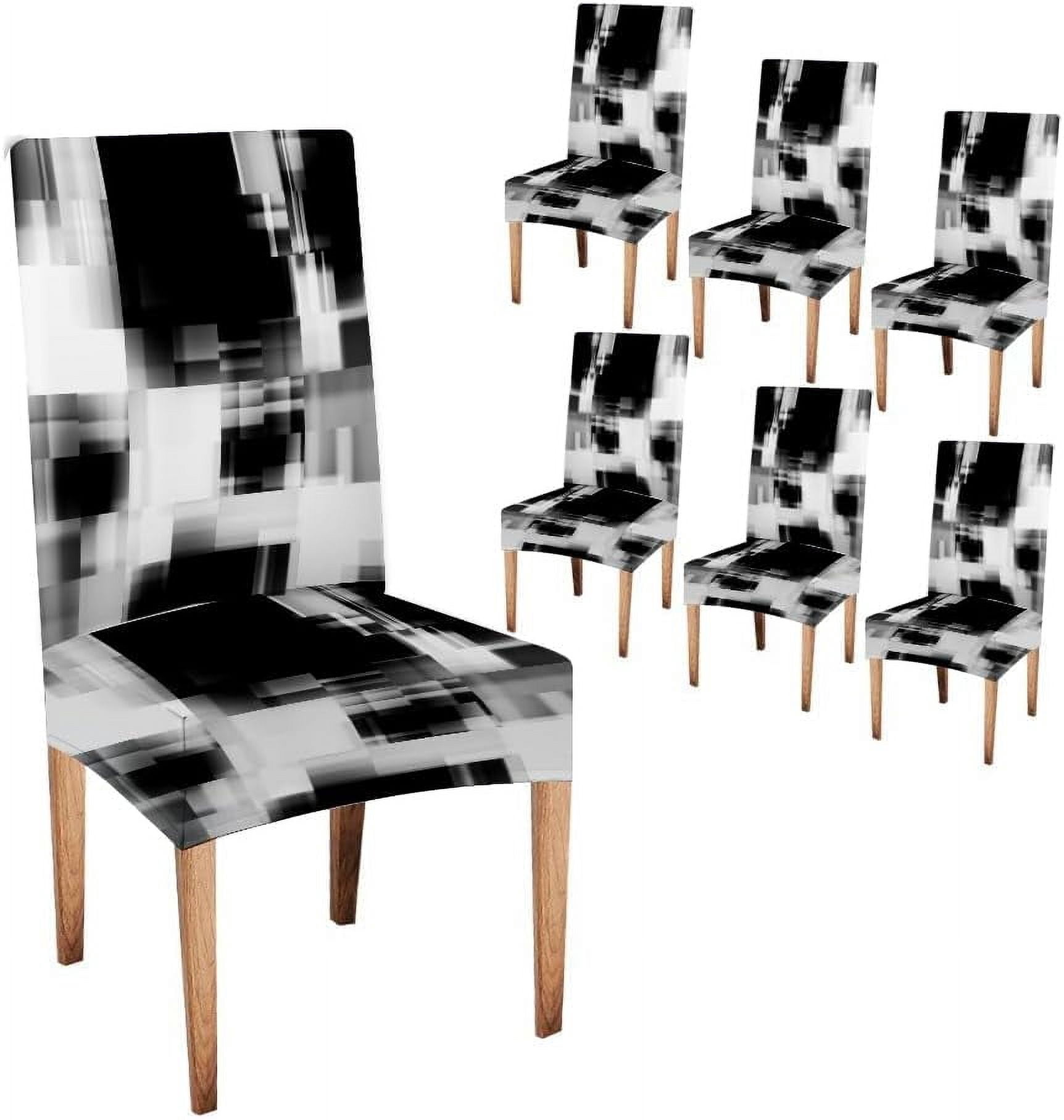 Dining Chair Covers Set of 6,Stretch Parsons Chair Slipcovers Universal ...