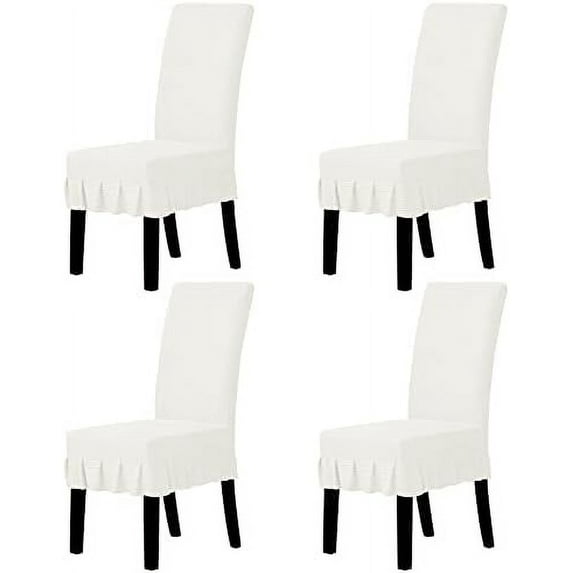 Dining Chair Covers Stretch Parsons Chair Slipcover with Skirt Chair ...