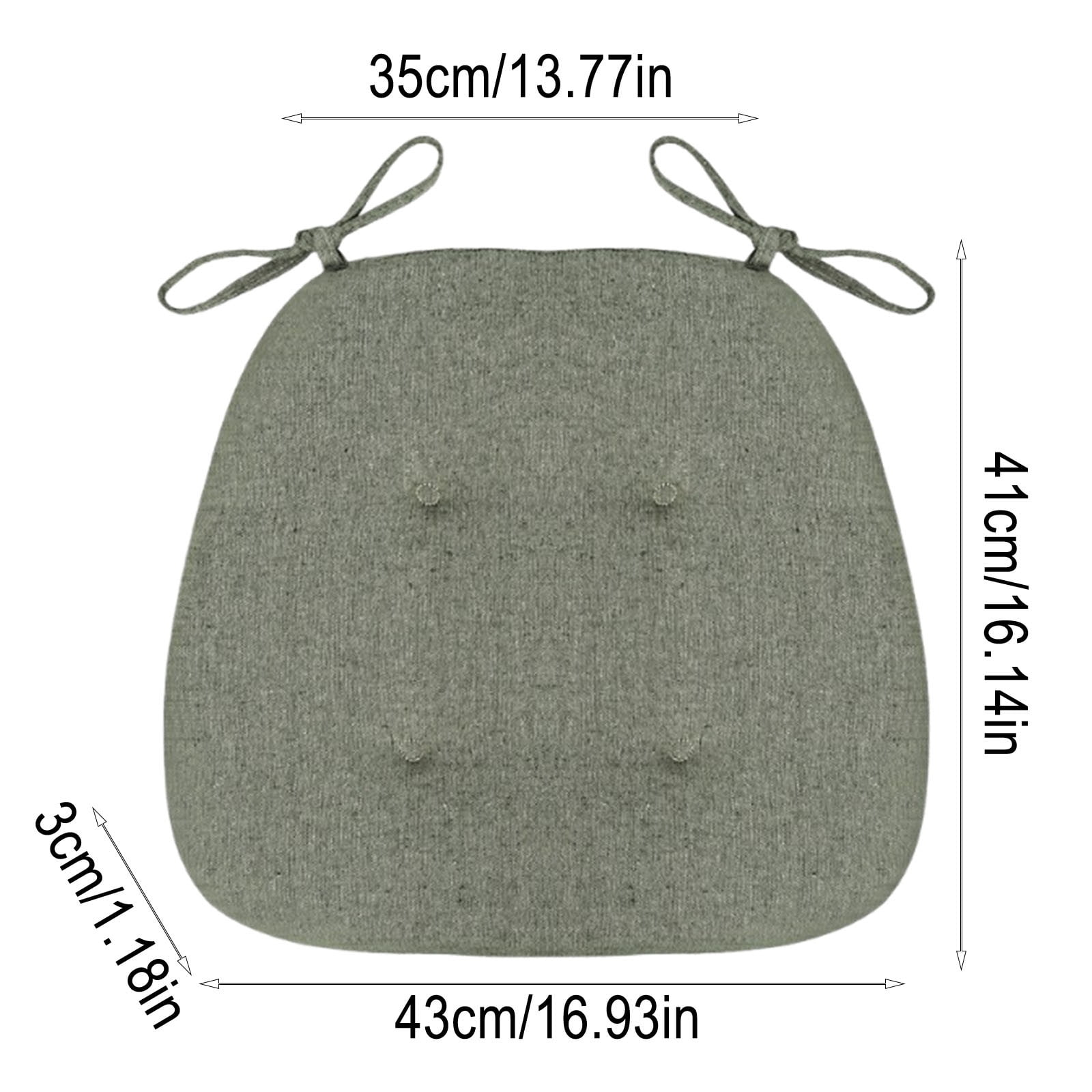 Dining Chair Cushions, Memory Foam Kitchen Chair Cushions with Non-Slip ...