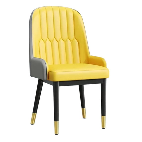 Dining Chair Set Of 1, Upholstered Accent Chair Modern Leather, Desk ...