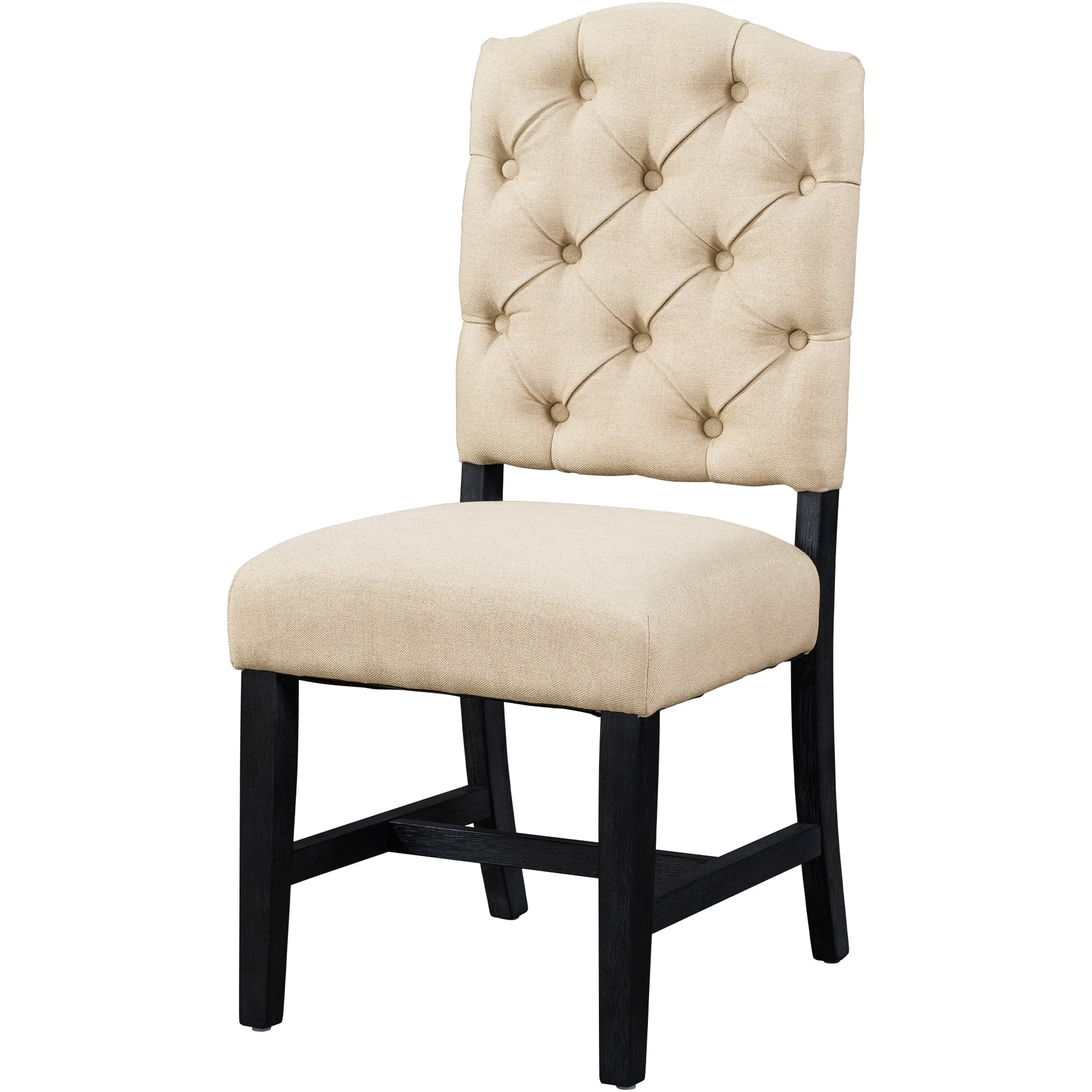 Dining Chair Set for Living Room / 4 Chairs, Solid Wood Legs ...