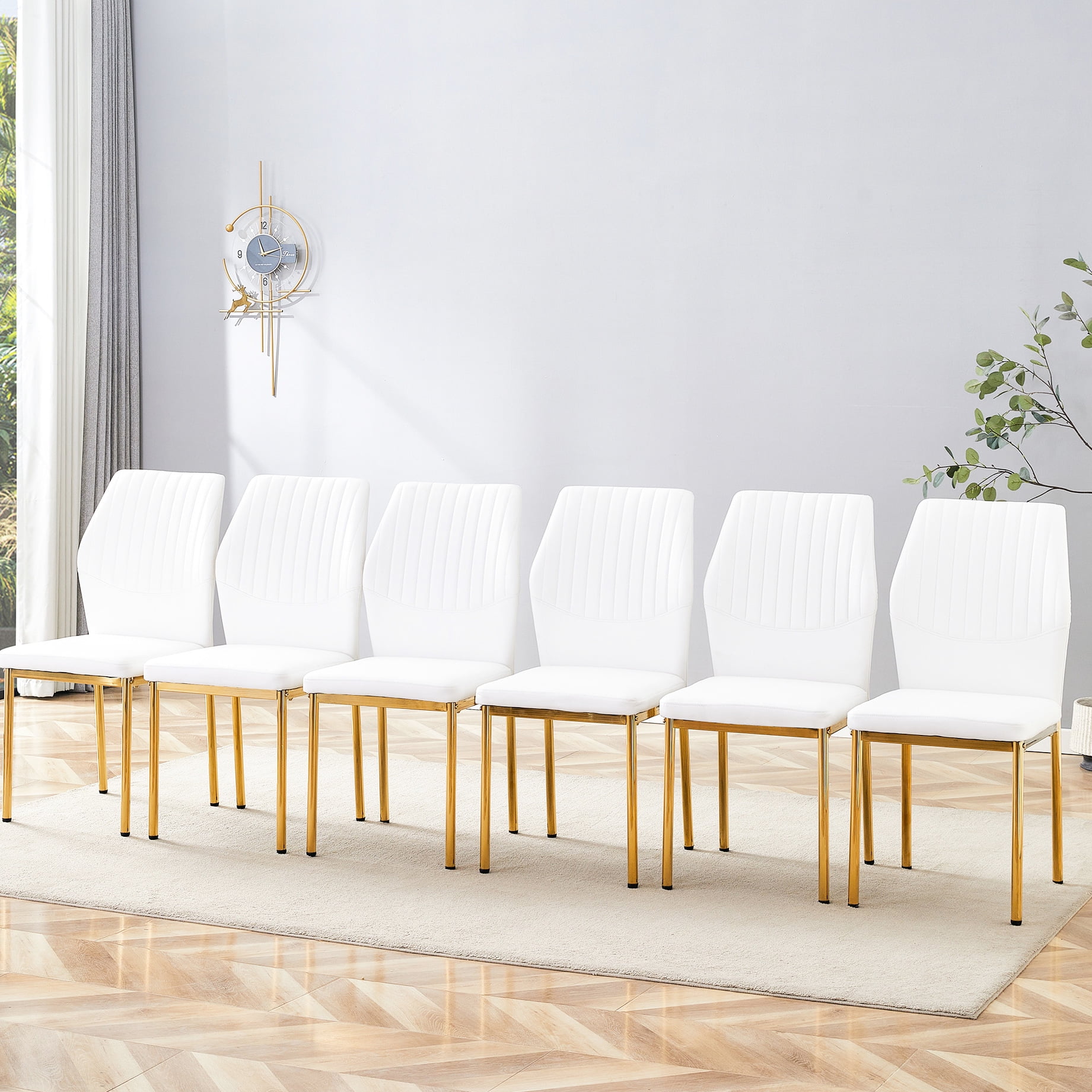 Dining Chair Set of 6 | Ergonomic Comfort for Long - Term Sitting ...