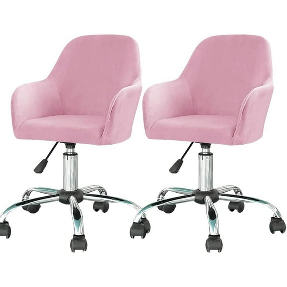 Dining Chair Slipcover Velvet Armrest Chair Cover, Stretch Office Desk ...