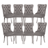 Dining Chairs, Accent Diner Chairs with Nailhead Trim and Back Ring ...