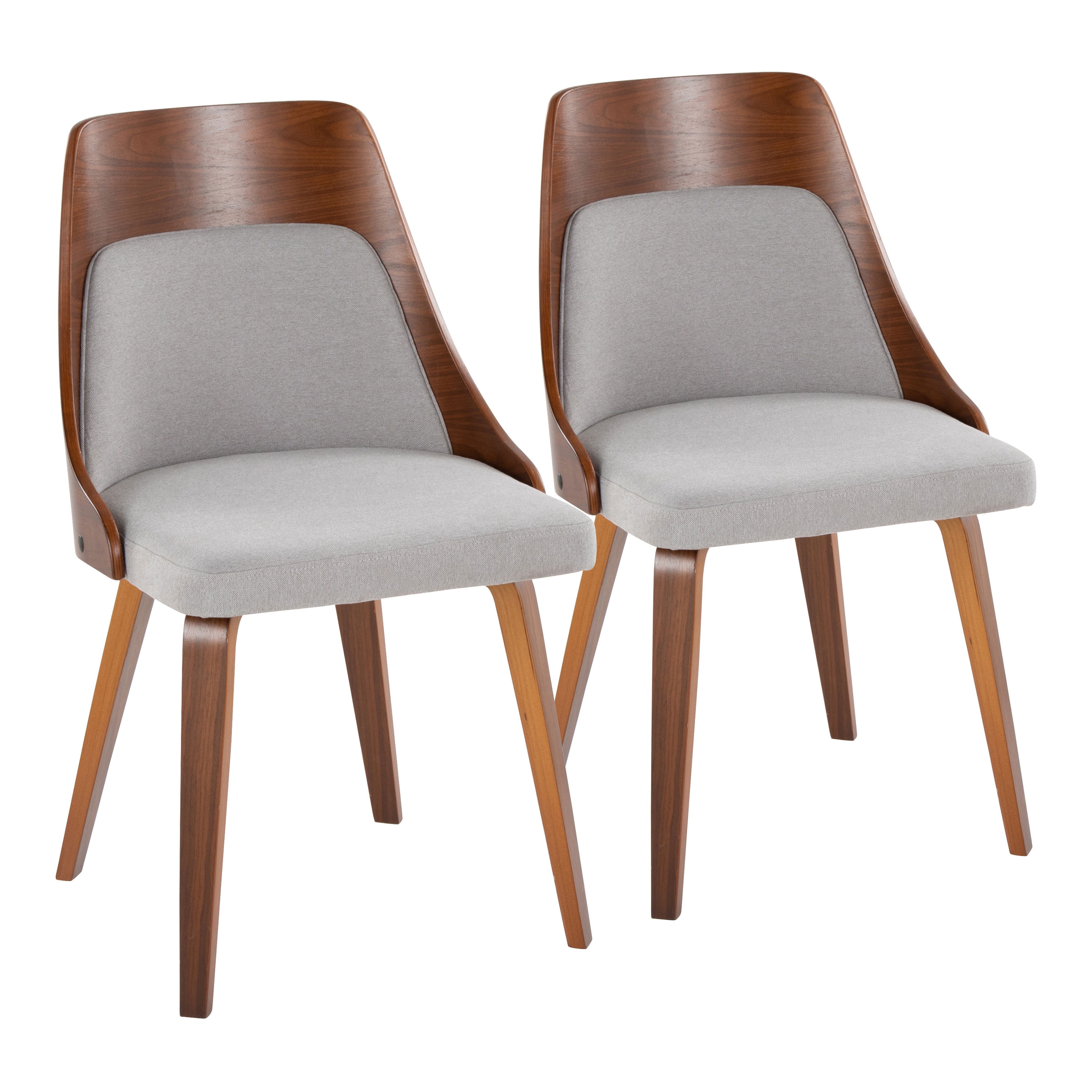 Dining Chairs Anabelle Mid-Century Modern Dining/Accent Chair in Walnut ...