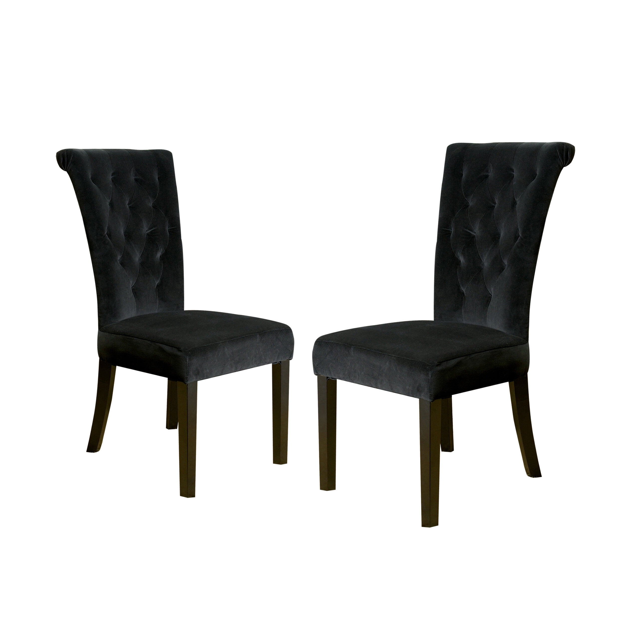 Dining Chairs, CHARLOTTE KD DINING CHAIR, Black Wooden Dining Chairs ...