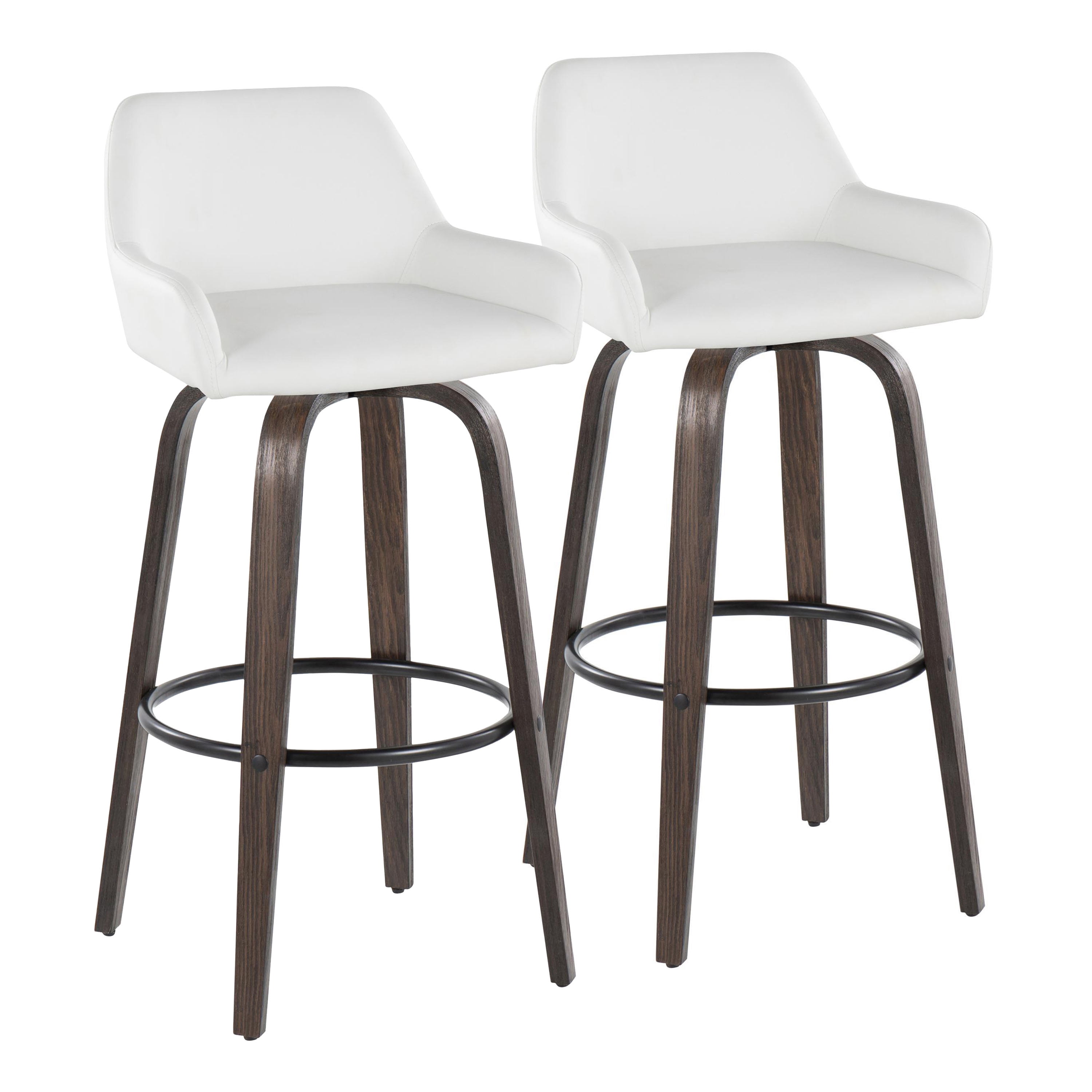 Dining Chairs Daniella 30" Contemporary Fixed-Height Barstool with ...